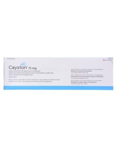Cayston Pulver og væske til inhalasjonsvæske til nebulisator ...