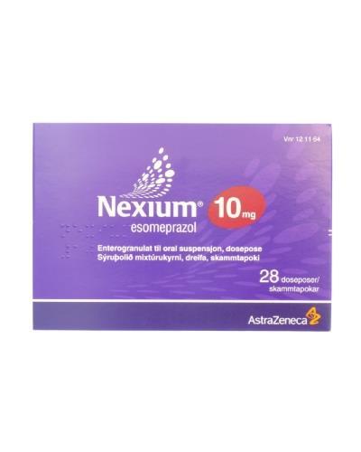 Nexium 10 mg enterogranulat til mikstur, suspensjon dosepose 28 stk ...