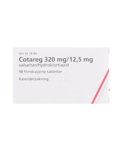Cotareg Orifarm 320 mg/12,5 mg filmdrasjerte tabletter 98stk - Apotek 1