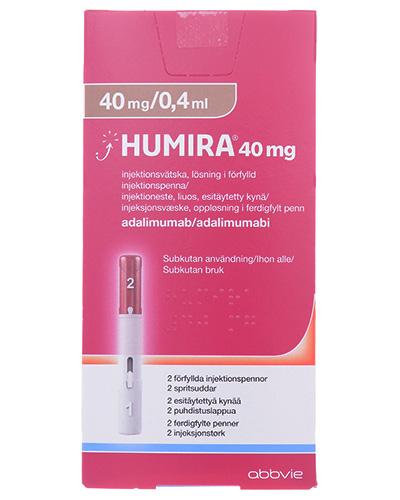 Humira Injeksjonsvæske, oppløsning i ferdigfylt penn 40 mg/0,4 ml 2x0,4 ...
