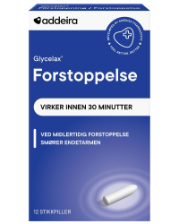Glycelax Forstoppelse stikkpiller 12 stk - Apotek 1