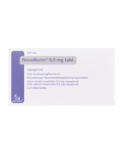 NovoNorm Tablett 0,5 mg 120 stk - Apotek 1