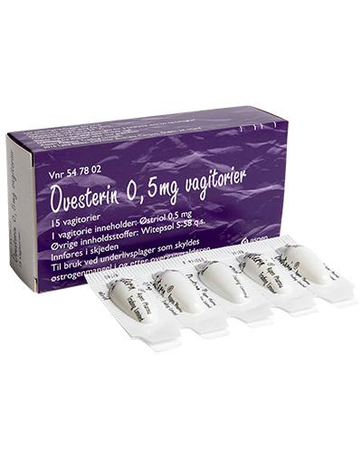 Ovesterin 0,5 mg vagitorier 15 stk - Apotek 1