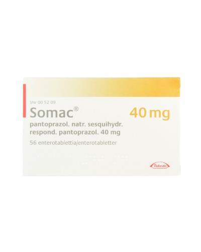 Somac 40 mg enterotabletter 56 stk - Apotek 1