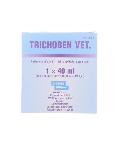 Trichoben vet injeksjonssubstans 40 ml - Apotek 1