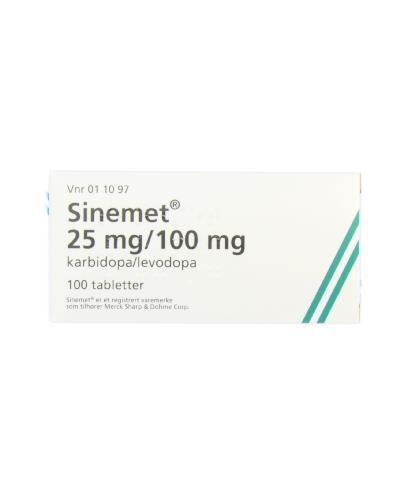 Sinemet Orifarm 25 mg/100 mg tabletter 100 stk - Apotek 1