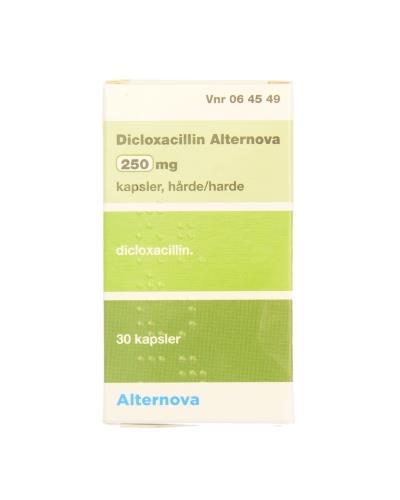 Dicloxacillin Alternova Kapsel, hard 250 mg 30 stk - Apotek 1