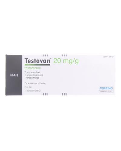Testavan 20 mg/g transdermalgel flerdosebeholder med applikator 85,5 g ...