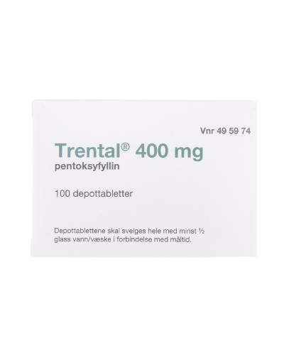 Trental 2care4 400 mg depottabletter 100 stk - Apotek 1