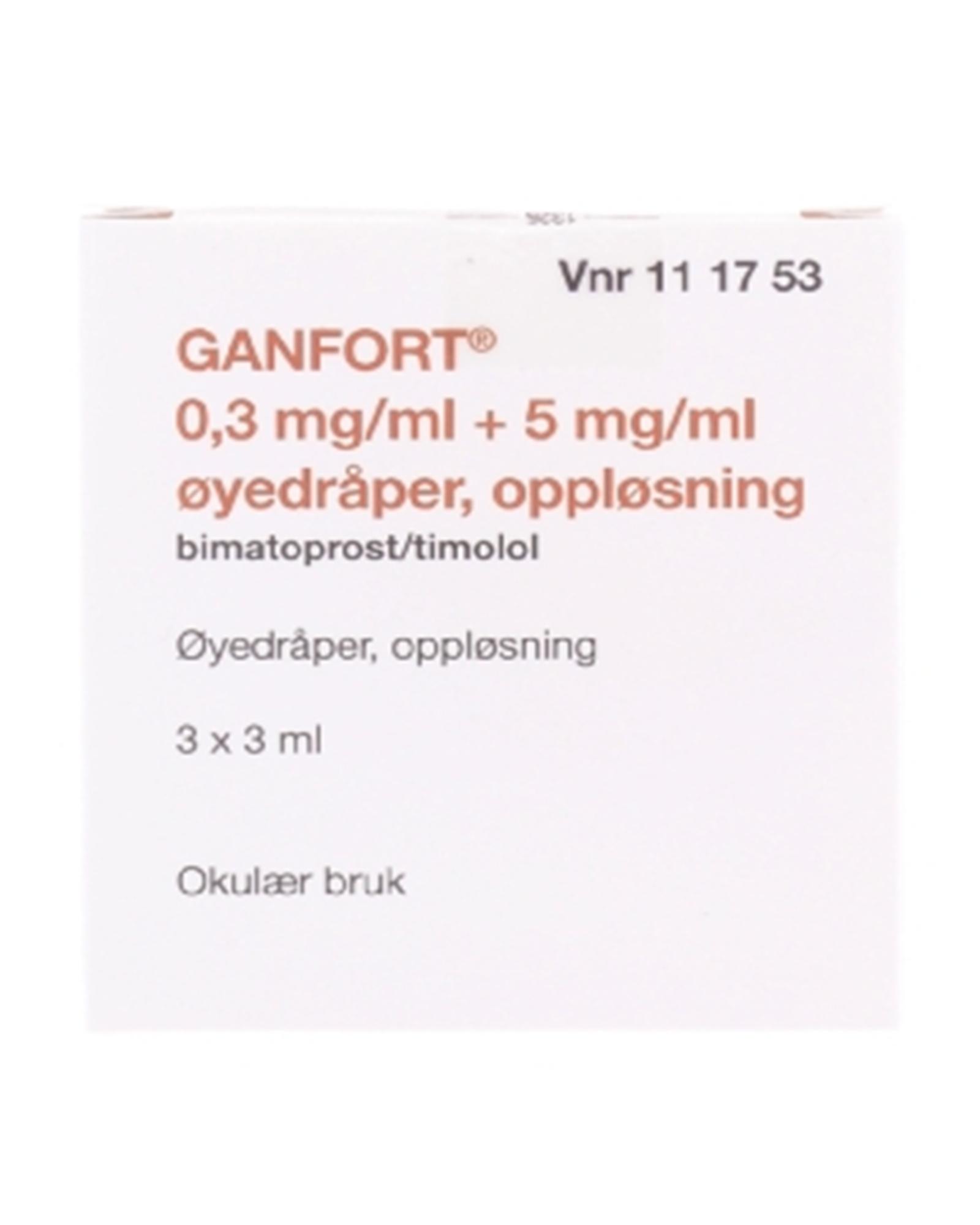 Ganfort 2c4 øyedr 0,3+5mg/ml - Apotek 1