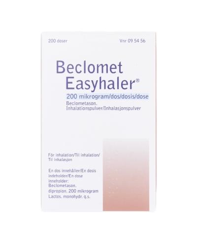 Beclomet Easyhaler Inhalasjonspulver 200 mikrog/dose 200 doser - Apotek 1