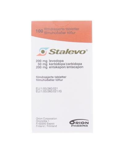 Stalevo Tablett, filmdrasjert 200 mg/50 mg/200 mg 100 stk - Apotek 1