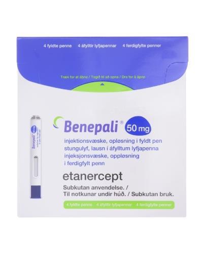 Benepali Injeksjonsvæske, oppløsning i ferdigfylt penn 50 mg 4x1 ml ...