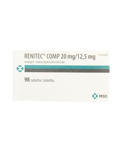 Renitec Comp Tablett 20 mg/12,5 mg 98 stk - Apotek 1