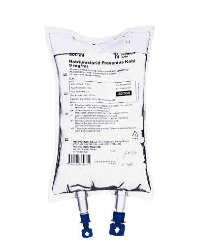 Natriumklorid Fresenius Kabi Infusjonsvæske, oppløsning 9 mg/ml 50x100 ...