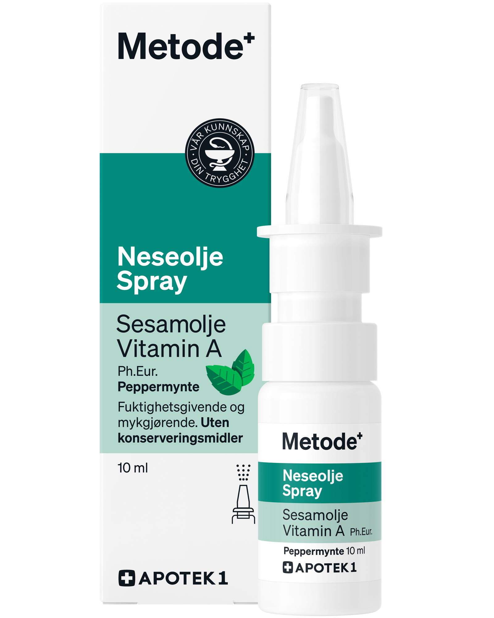 Metode neseolje med vitamin A peppermynte 10 ml - Apotek 1