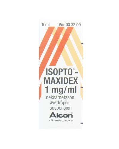 Isopto-Maxidex Øyedråper, suspensjon 1 mg/ml 5 ml - Apotek 1