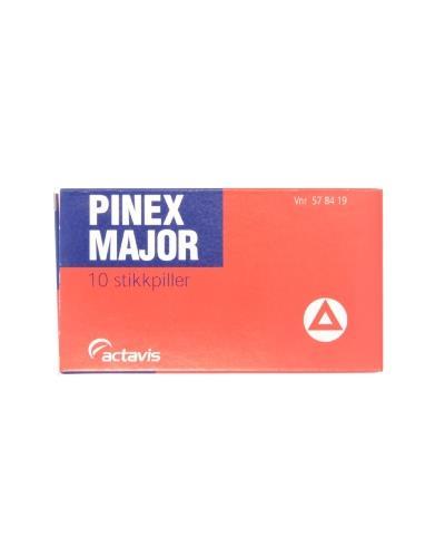 Pinex Major 1000 mg/60 mg stikkpiller 10stk - Apotek 1