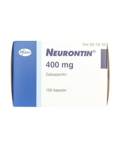 Neurontin 400 mg harde kapsler 100 stk - Apotek 1