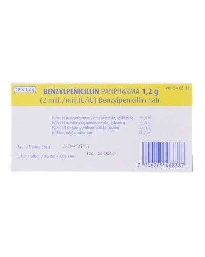 Benzylpenicillin Panpharma Pulver til injeksjons-/infusjonsvæske ...