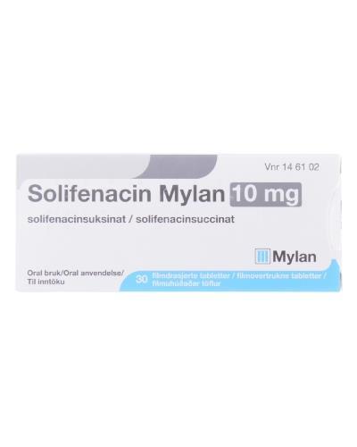 Solifenacin Mylan 10 mg tabletter 30 stk - Apotek 1