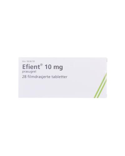 Efient 10 mg filmdrasjerte tabletter 28 stk - Apotek 1
