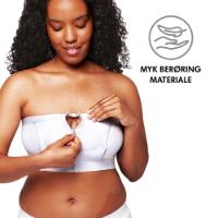 Medela Hands-free pumpe-bustier, farge hvit og størrelse L 1stk - Apotek 1