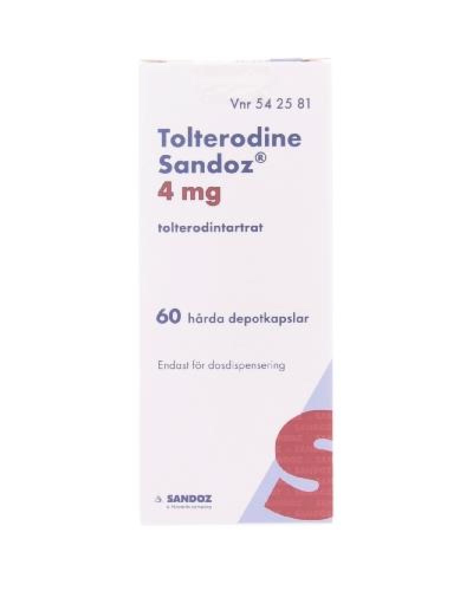 Tolterodine sand depotkaps 4mg - Apotek 1