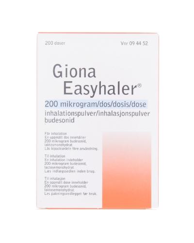 Giona Easyhaler Inhalasjonspulver 200 mikrog/dose 200 doser - Apotek 1
