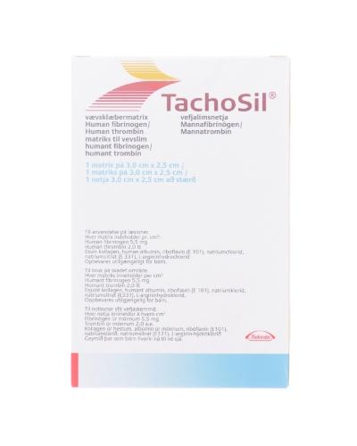 TachoSil Matriks til vevslim 5,5 mg/cm2/2 IE/cm2 1x7,5 cm2 - Apotek 1
