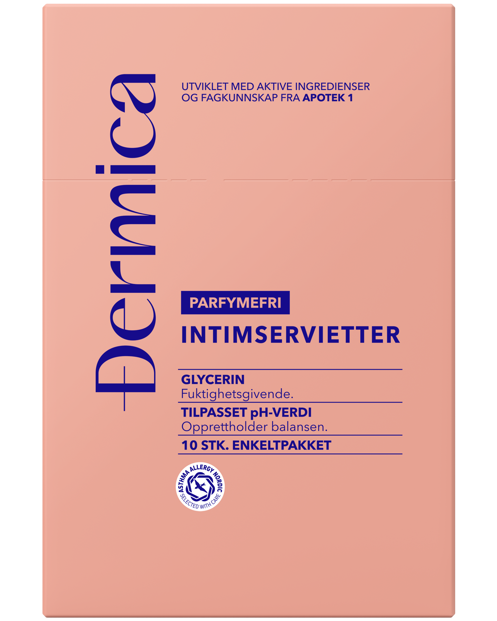 Dermica intimservietter enkeltpakket 10 stk - Apotek 1
