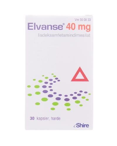 Elvanse 40 mg harde kapsler 30 stk - Apotek 1