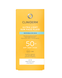 Cliniderm Sun Ultra Light Face Fluid solkrem SPF50+ 40 ml - Apotek 1
