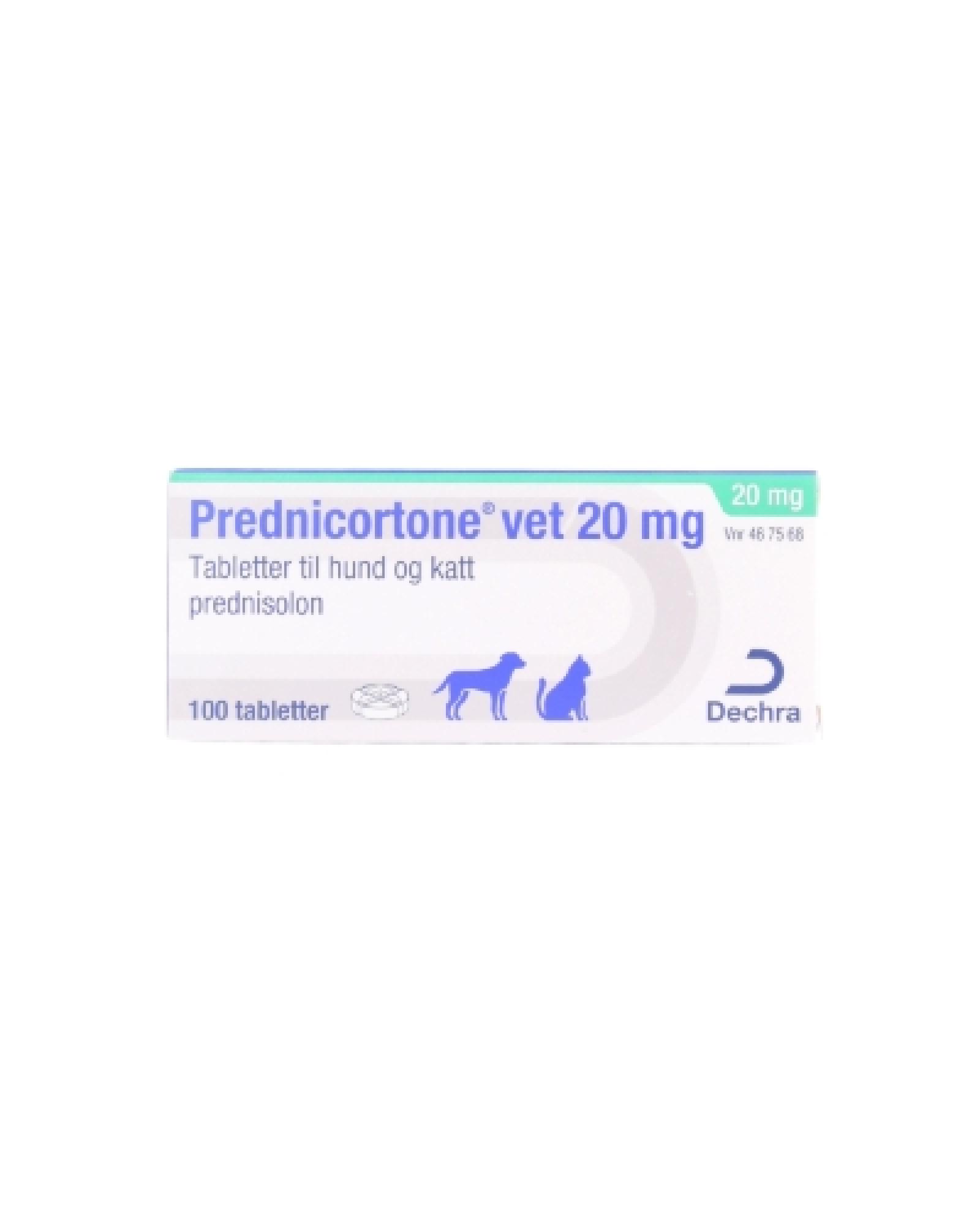 Prednicortone vet 20 mg tabletter 100 stk - Apotek 1