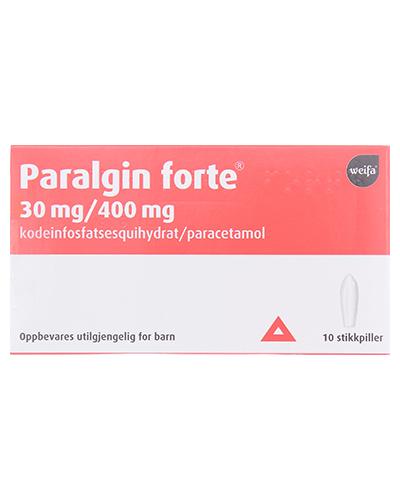 Paralgin Forte Stikkpille 400 mg/30 mg 10 stk - Apotek 1