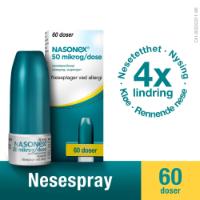 Nasonex 50mcg/dose nesespray 60doser - Apotek 1
