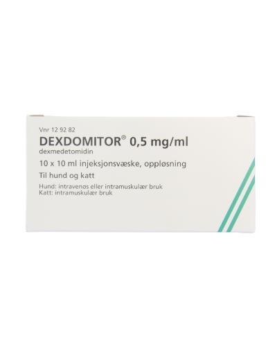 Dexdomitor Orifarm 0,5 mg/ml injeksjonsvæske, oppløsning hetteglass ...