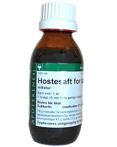 Hostesaft for barn NAF mikstur 100ml - Apotek 1
