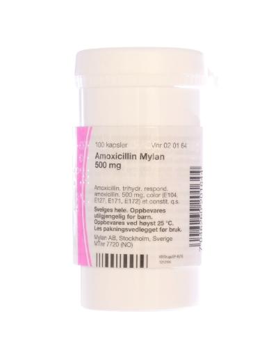 Amoxicillin Mylan 500 mg harde kapsler 100 stk - Apotek 1