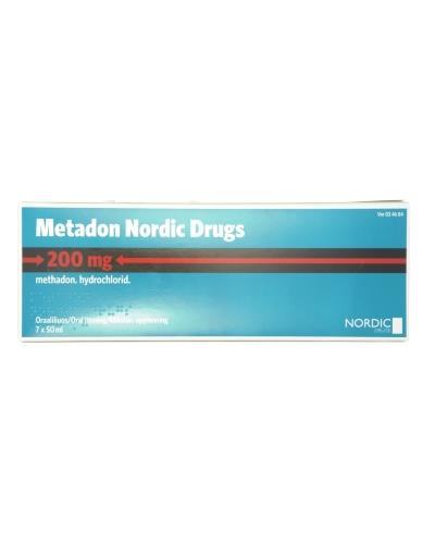 Metadon Nordic Drugs Mikstur, oppløsning 200 mg 7x50 ml - Apotek 1