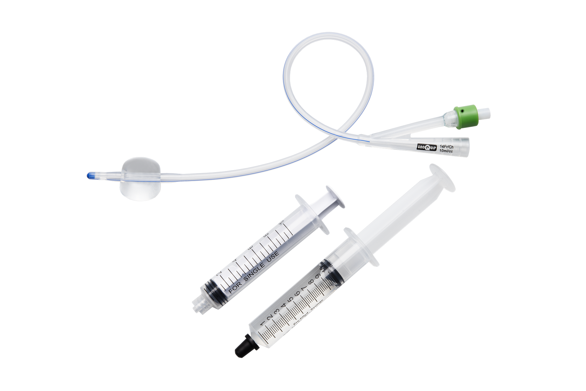 UnoQuip Care Foley silikon kateter prefylt, CH16 5 stk - Apotek 1