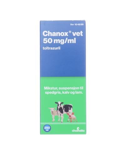 Chanox vet 50 mg/ml mikstur, suspensjon flaske 250 ml - Apotek 1