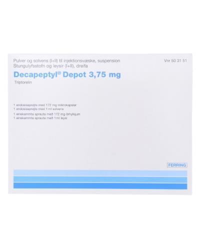 Decapeptyl Depot injsub 3,75mg 1sett - Apotek 1