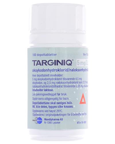 Targiniq Depottablett 5 mg/2,5 mg 100 stk - Apotek 1