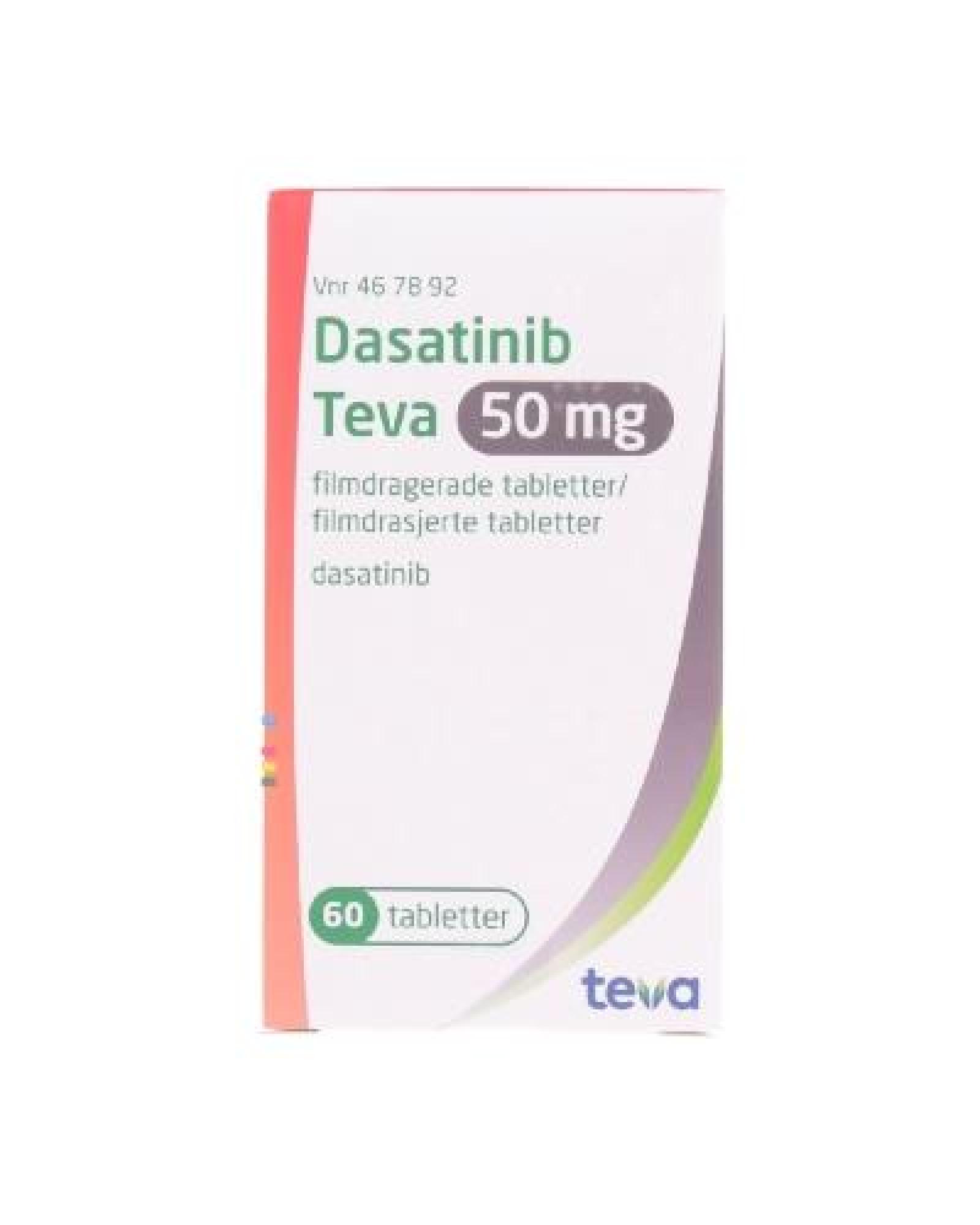 Dasatinib teva tab 50mg - Apotek 1