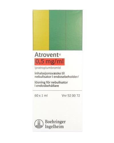 Atrovent 0,5 mg/ml inhalasjonsvæske til nebulisator, oppløsning 60x1 ml ...