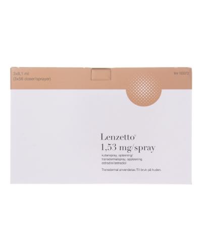 Lenzetto 1,53 mg/spray transdermalspray, oppløsning 3x56 doser - Apotek 1