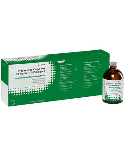 Procamidor Comp vet 40mg/ml + 0,036mg/ml injeksjonsvæske, oppløsning ...