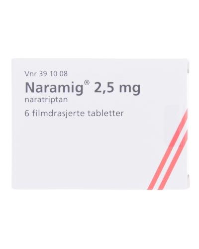 Naramig Orifarm 2,5 mg tabletter 6 stk - Apotek 1