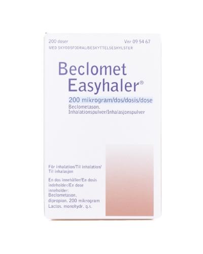 Beclomet Easyhaler Inhalasjonspulver 200 mikrog/dose 200 doser - Apotek 1